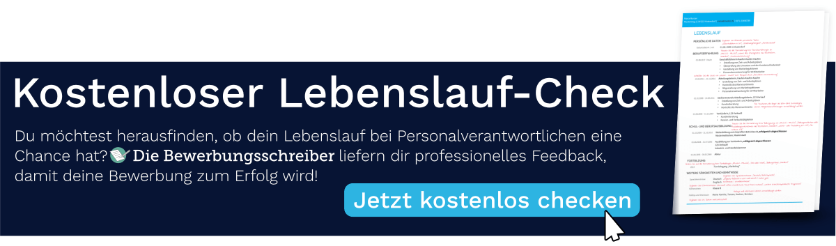 Persönliche Daten im Lebenslauf - Tipps von Profis