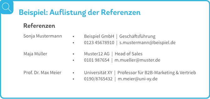 Referenzen Bewerbung - So erwähnst du sie richtig